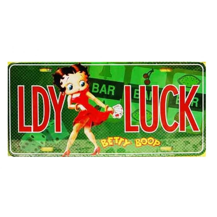 Betty Boop Lady Luck Metal License Plate | Walmart Canada