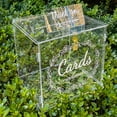 Acrylic Wedding Card Box DIY Envelop Card Box Money Storage Box Wedding ...