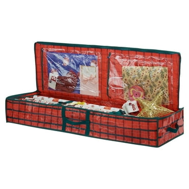 COCEQUC Christmas Wrapping Paper Storage Bag Containers, Gift ...