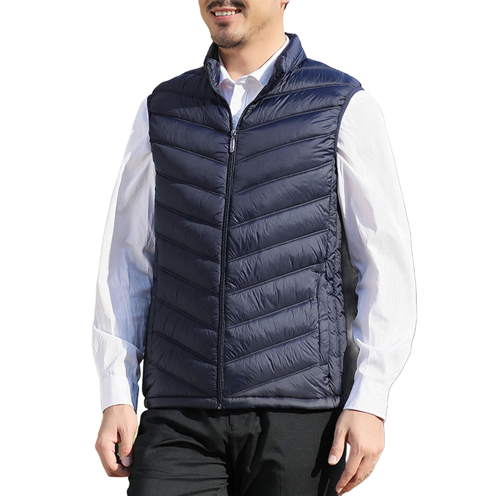Click here for Lovzfmll Mens Puffer Vest Sleeveless Stand Collar... prices