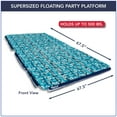 Aqua Supersized Unisex Adult Floating Party Platform Pool Float, Blue ...