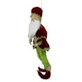 18" Enchanted Red Gold and Green Poseable Whimsical Christmas Elf King ...