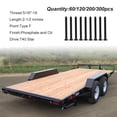 120 Qty 5/16-18 x 2 1/2" Flat Head Floorboard Self-Tapping Thread ...
