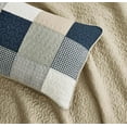 Chezmoi Collection 3-Piece Plaid Square Patchwork Cotton Quilt Set ...