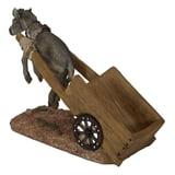 Moonshine Donkey Mule Lifted In The Air By A Wheel Cart Wine Bottle ...