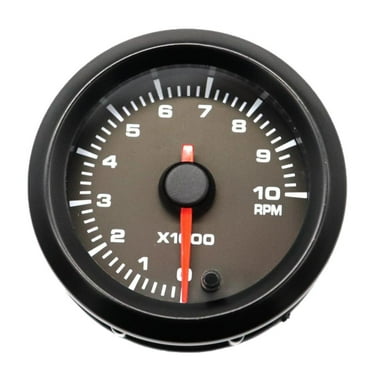 759266328501 4 In. Euro Black Tachometer with Systemcheck Indicator - 7 ...