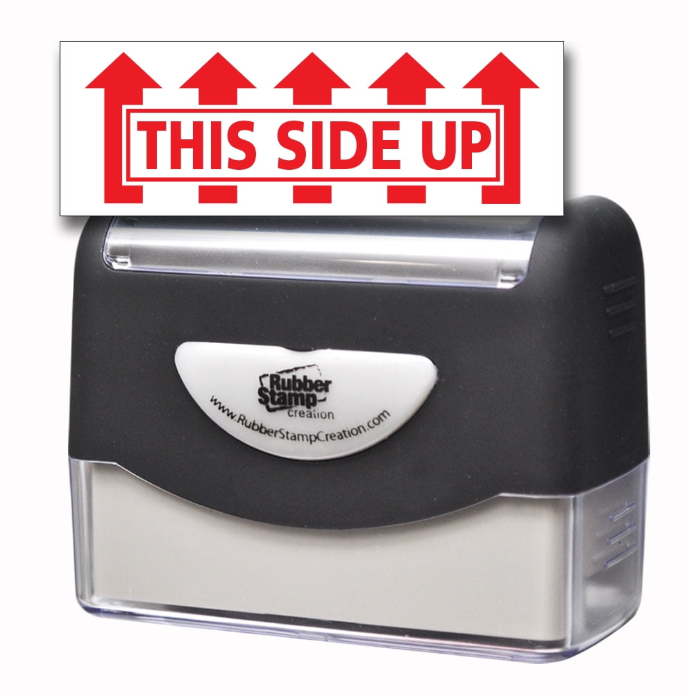 THIS SIDE UP Pre-inked Stamp - Red Ink (Large) - Walmart.com