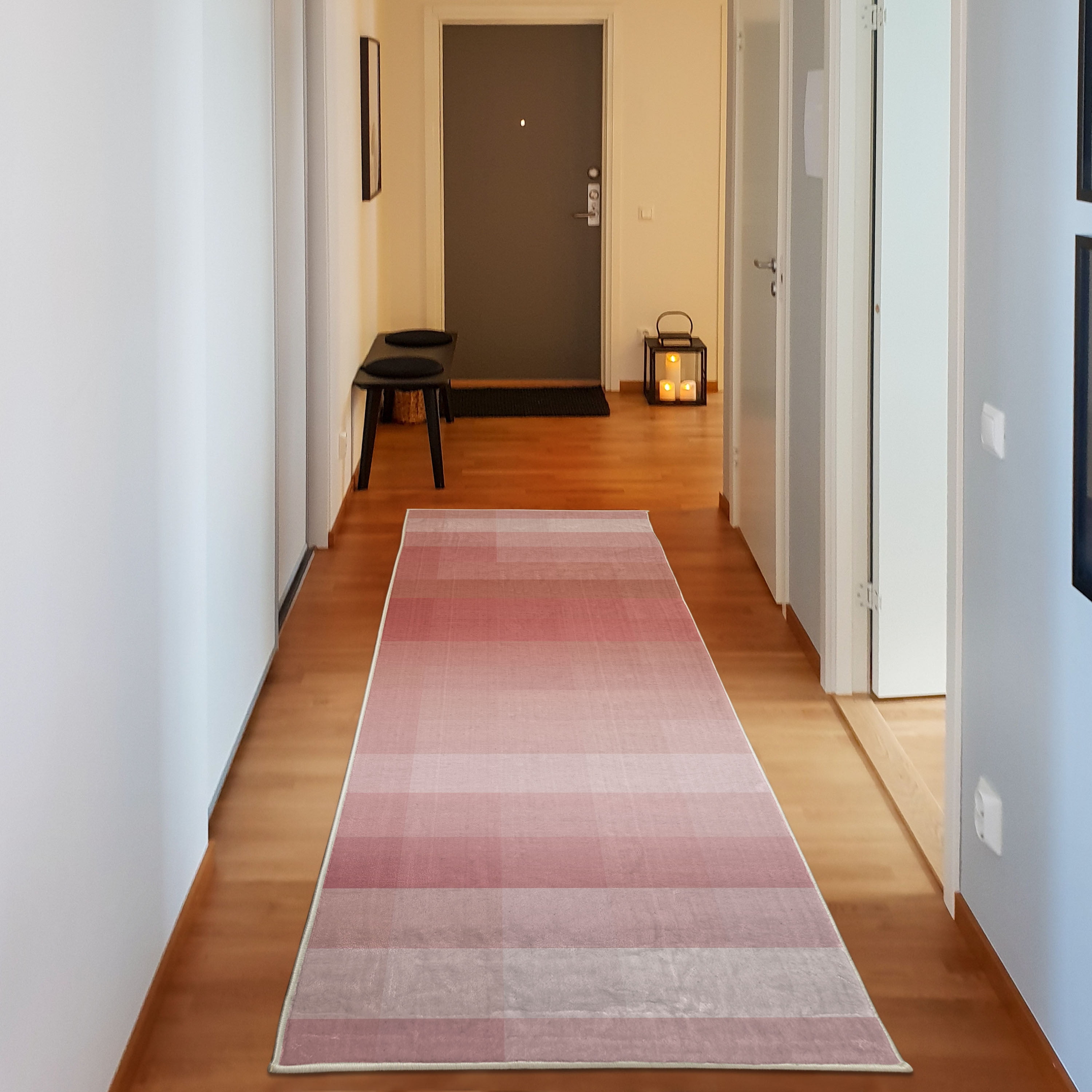 Palette Decorative Rug, Abstract Vortex Swirls and Shapes Pattern ...