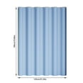 EVA Waterproof Shower Curtain | No-Hole Design with Hooks | 180x120cm ...
