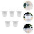 FRCOLOR 5Pcs Round Transparent Bucket Sand Beach Bucket Art Painting ...