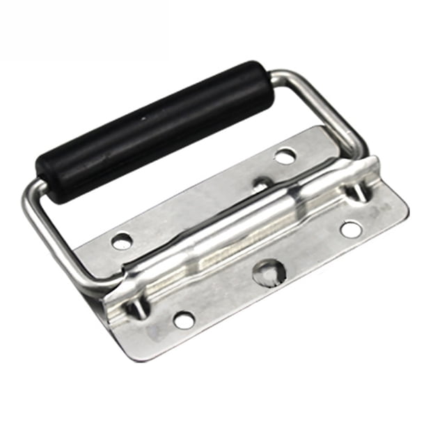 Case Handle Universal Rubber Grip Spring Loaded Pull Handle Mount Chest ...
