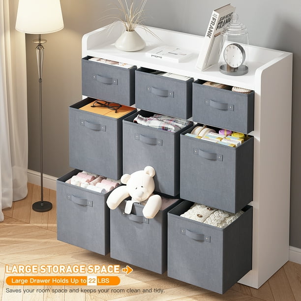 EnHomee 9 Cube Srorage Organizer Cubby Storage 9 Cube bookshelf With ...