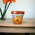 Set of 3 Colorful Talavera Flower Pot Set | Hand-Painted Mexican ...