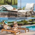 2PCS Outdoor Pillow for Chaise Lounge Chair Spring Daisy Flower ...