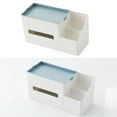 BESTYASH Plastic Storage Tissue Box Blue Simple And Modern For Home Use ...