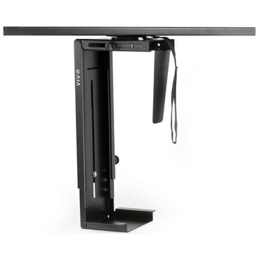 VIVO Black Under-Desk PC Adjustable Strap Mount | Computer Case Holder ...