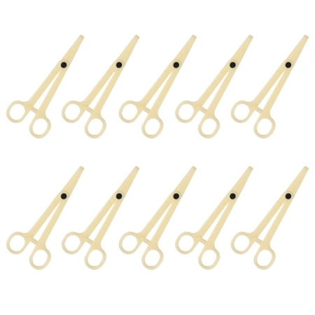 10 Pieces Plastic Single-use Clamp Salon Hand Type Plier Lip Navel Body ...