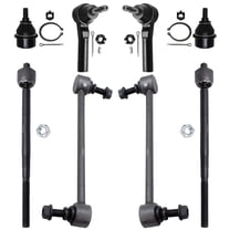 Detroit Axle - Front Lower Ball Joints Sway Bars Tie Rod w/Boots ...