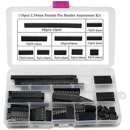 110pcs Stackable Shield 2.54mm Female Pin Header Assortment Kit ...