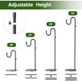 74" Shepherds Hook Stand: Hanging Wind Chimes, Bird Feeders, Plants ...