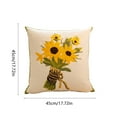 A Sunflower Embroidery Pillowcase Hand Holding Sunflower Design For ...