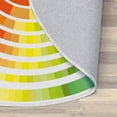 Crayola Color Wheel 6'7" Round Multicolor Area Rug by Well Woven ...