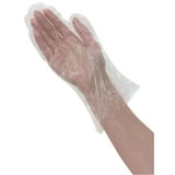 Great Value Disposable Poly Food Gloves, 120-Count, One Size Fits Most ...