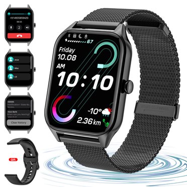 Carkira Wireless Smart Watch for Men, IP67 Waterproof, 1.85 inch Full ...