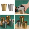 Set of 4 Double Wall Insulated Drinking Cups Stainless Steel Mugs for ...