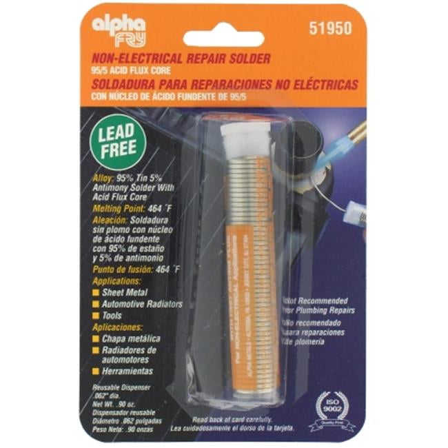Fry Technologies Cookson Elect 95-5 Solder No Lead Acid Core Solder ...
