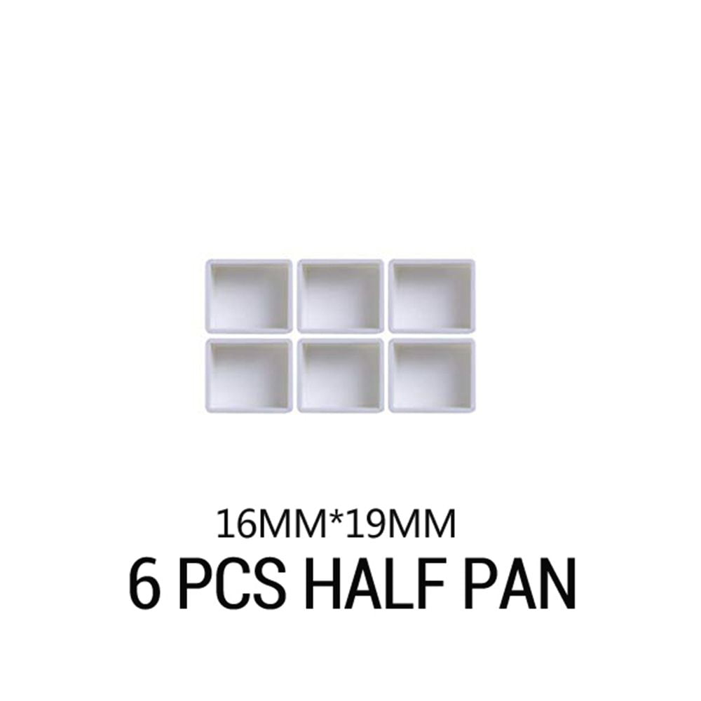 3.2ml White Half Pans Artists Plastic Watercolor Paint Grid Painting ...