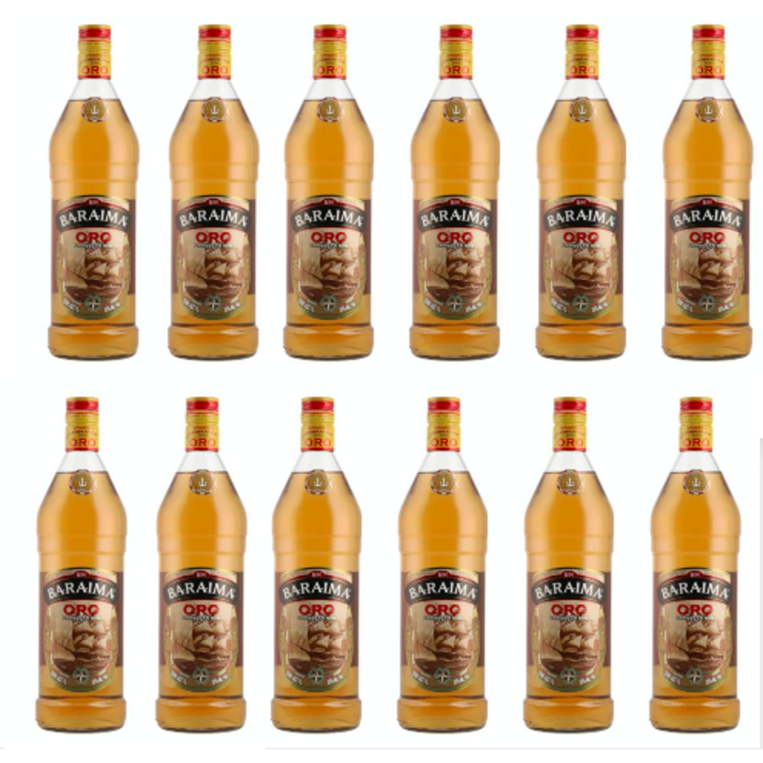 Pack de 12 Ron Baraima Oro 1L | Walmart en línea