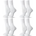 KALAKALA 4 Pairs Anti Blister Cushion Heel Padded Socks Terry Towel ...