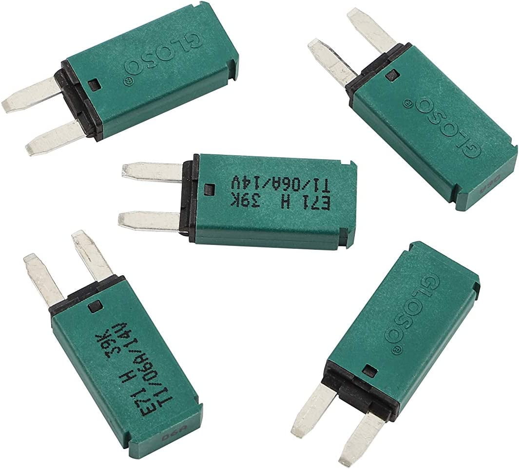 GLOSO E71 Mini ATM 6Amp Circuit Breakers Auto Reset (T1) - 5 Pack (6A ...