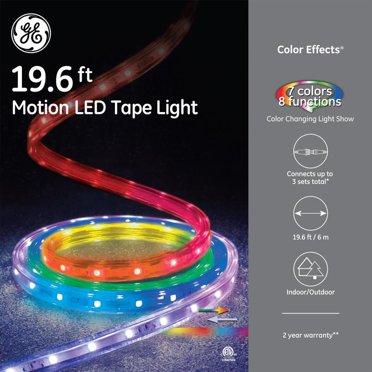 18' Pink LED Indoor/Outdoor Christmas Rope Lights - 2" Bulb Spacing ...