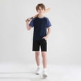 Bobifish Big Boys Casual Tee Fun Denim Raglan Short Sleeve Crew Neck ...