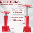 4 Pack Adjustable House Floor Jacks, 11"-16" Height Range Jack for ...