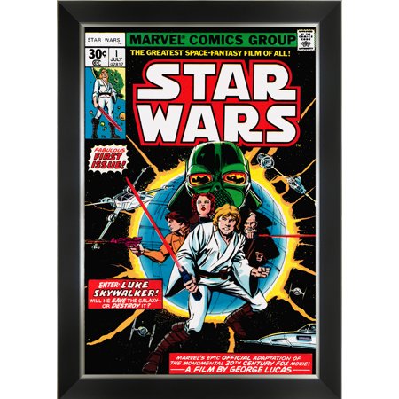 Star Wars Marvel Comics First Issue Cover Art - Framed Art Print ...