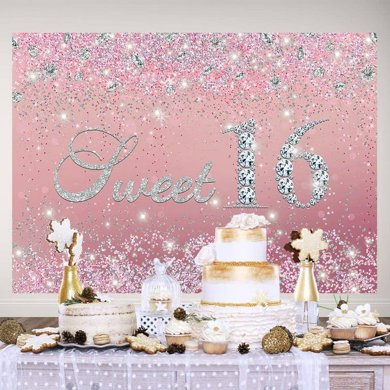 Sweet Sixteen Birthday Background Amazon.com : Allenjoy Sweet 16