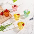 5oz 200 Pack Disposable Plastic Shot Glasses, Small Gold Glitter Party ...