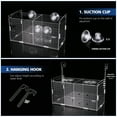 Aquarium Fish Breeding Box, Fish Tank Hatchery Incubator with 4 Suction ...