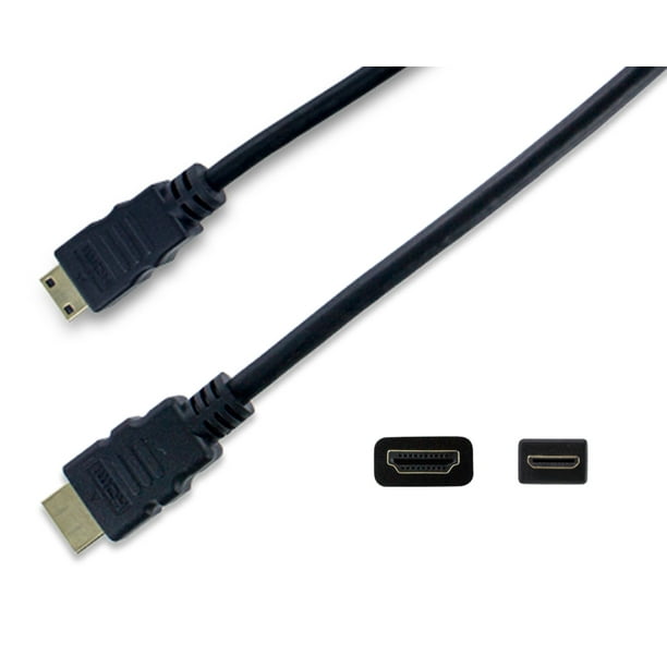 NavePoint Mini HDMI Type C to HDMI A Adapter Cable 6 Ft Black - Walmart ...