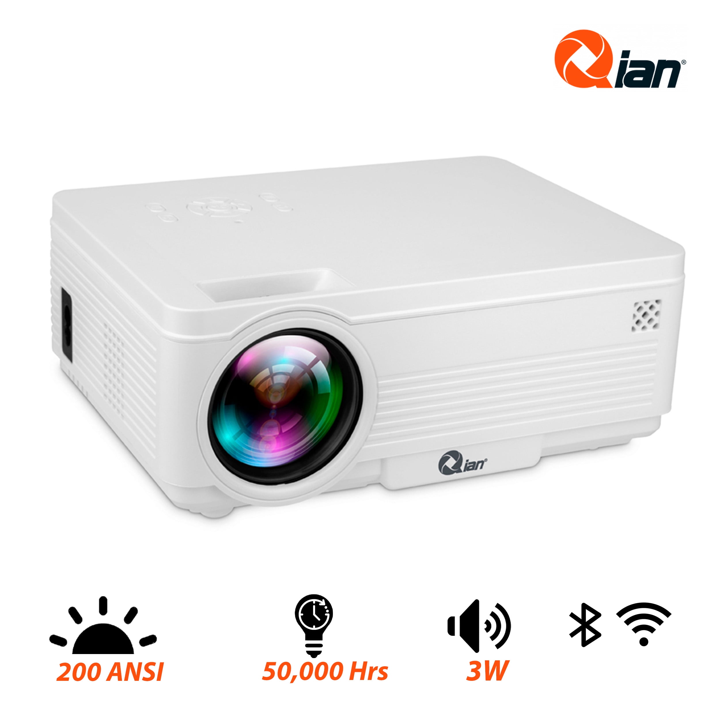 Proyector Portatil Qian Qxp-ethrx 200 Ansi Lumenes Resolucion 1280 X 720 Lampara Hasta 50,000 ...