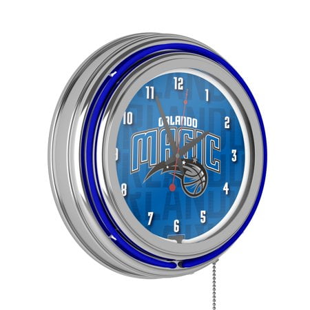 NBA Chrome Double Rung Neon Clock - City - Orlando | Walmart Canada