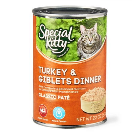 Special Kitty Turkey and Giblets Dinner Classic Pate, 22 oz - Walmart.com