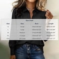 ATOYSOY Womens Solid Color Lustrous Chiffon Tops Lapel Collar Pleated ...