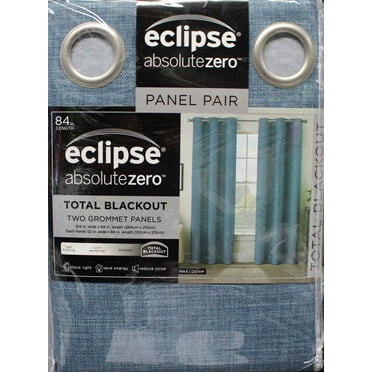 Eclipse Gabriella Textured Solid Absolute Zero 100% Grommet Top ...
