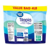 Great Value Frozen Tilapia Skinless & Boneless Fillets, 4 lb - Walmart.com