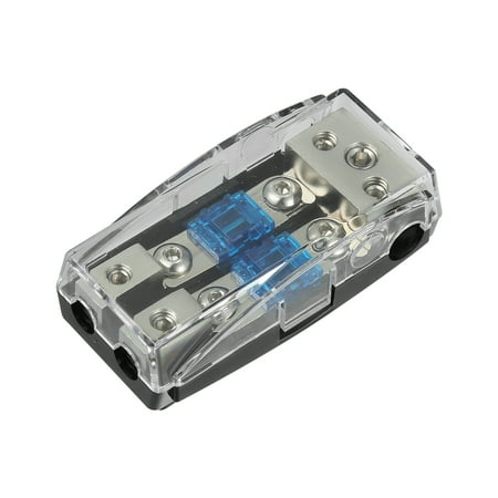 AFS Fuse Holder Distribution Block 2 Way with 60 Amp Mini ANL Fuses for Car Audio Fuse Holder ...