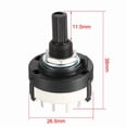 2 Pcs 1P12T 1 Pole 12 Throw Band Channel Rotary Switch Selector Single ...